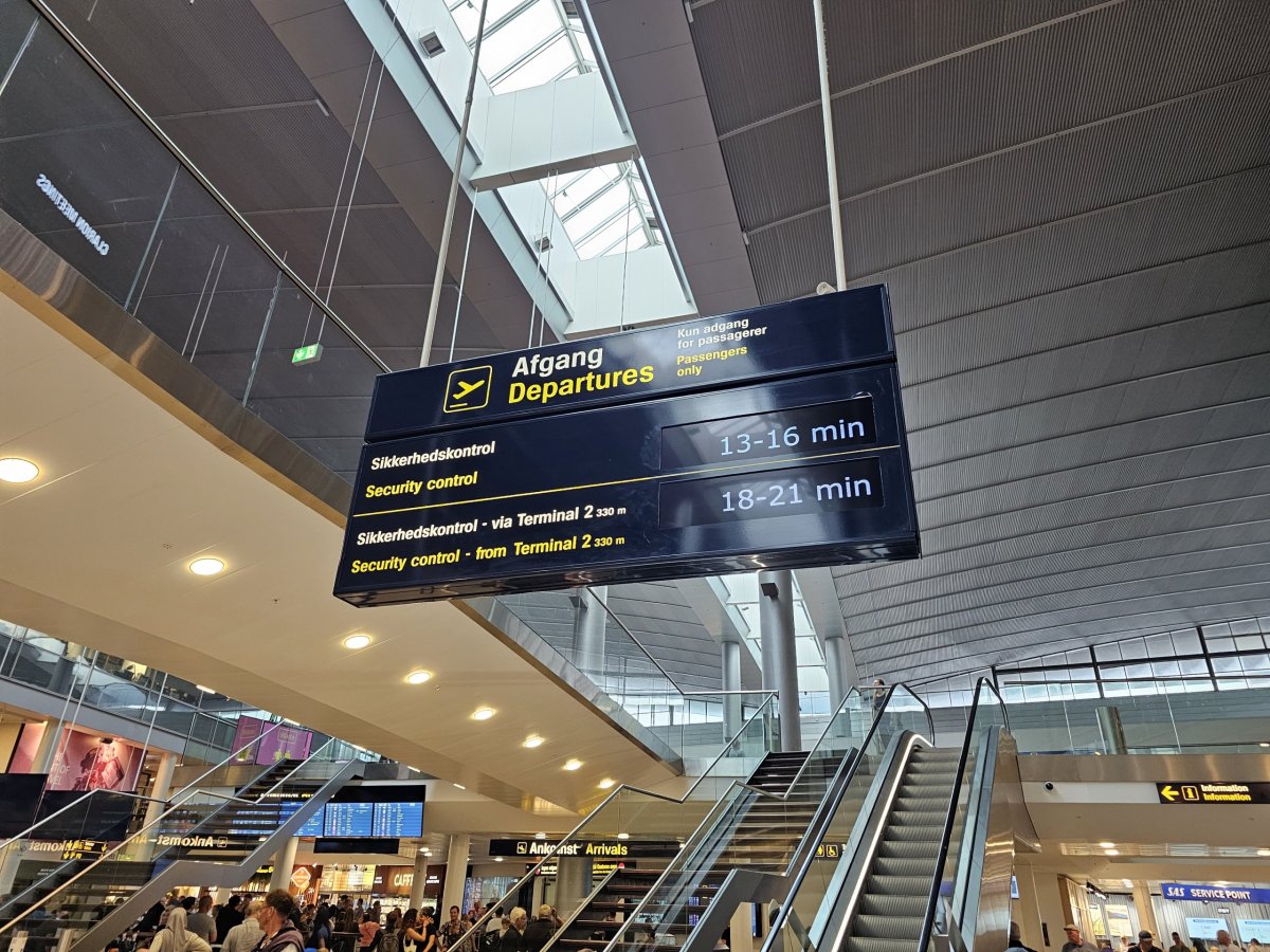 Forbindelser og terminaler i København Lufthavn (CPH)
